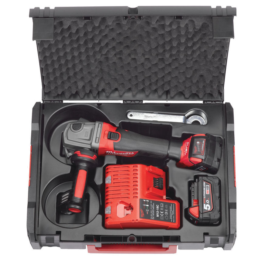 Meuleuse angulaire sans-fil M18 CAG-125 X Milwaukee accus chargeur