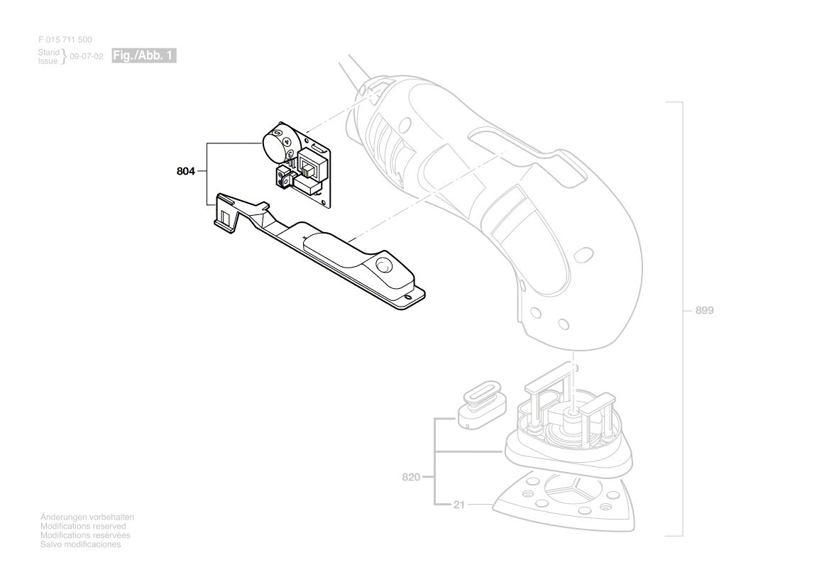 interrupteur variateur 7115 7110 Skil ponceuse pièce détachée 2610399999