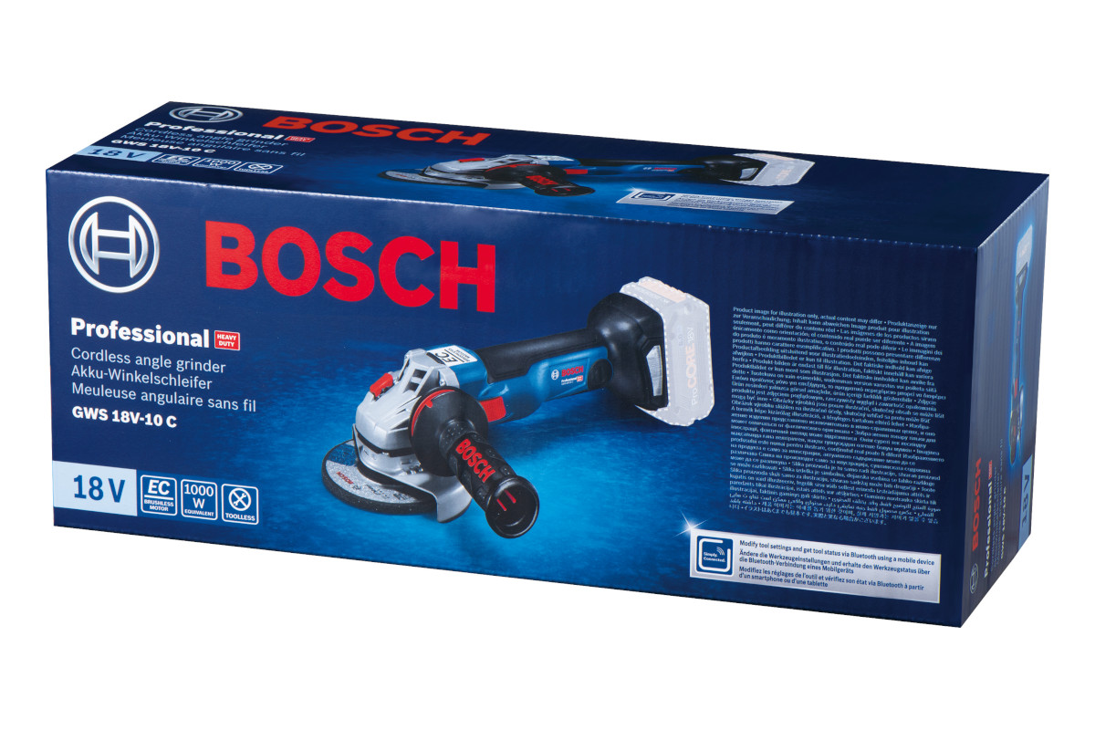 Meuleuse sans-fil GWS18V-10C Bosch 125mm sans batterie chargeur 06019G310A