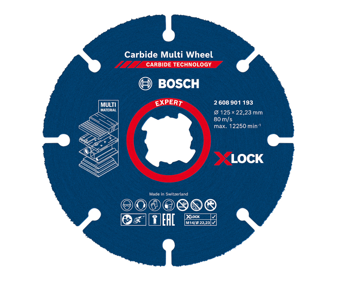Disque tronçonner expert XLock carbure Multi Wheel Bosch 125mm 2608901193