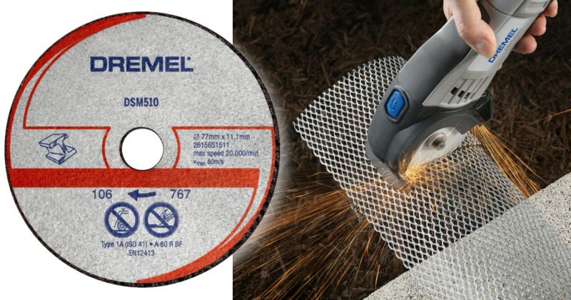 Disque tronçonnage métal Dremel DSM 510 scie DSM20 Ø77mm