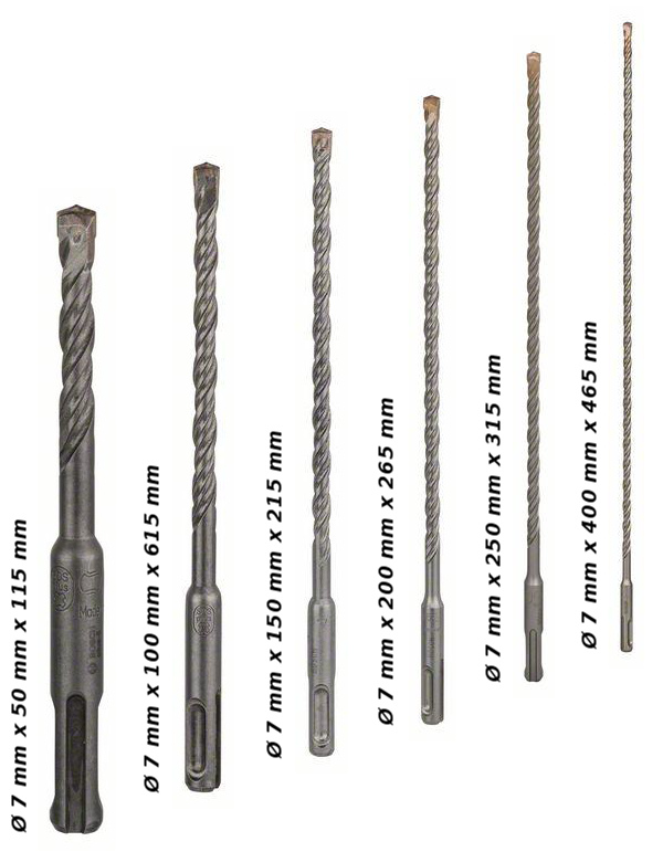 Forêt béton 7mm SDS plus-5 BOSCH PRO 1618596170 2608587834 2608587836