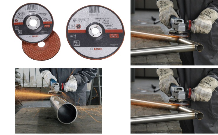 Meule à ébarber flexible 115mm 125mm Bosch meuleuse 2608602217 2608602218