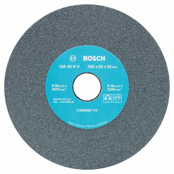Meule Ø200mm oxyde alu grain 60 GSM200 GBG60-20 Bosch touret à meuler