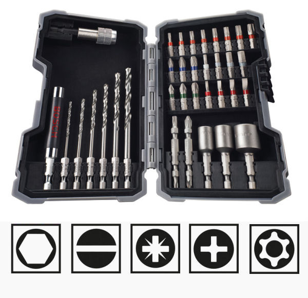 coffret embout vissage forêt métal Bosch qualité pro 2607017328