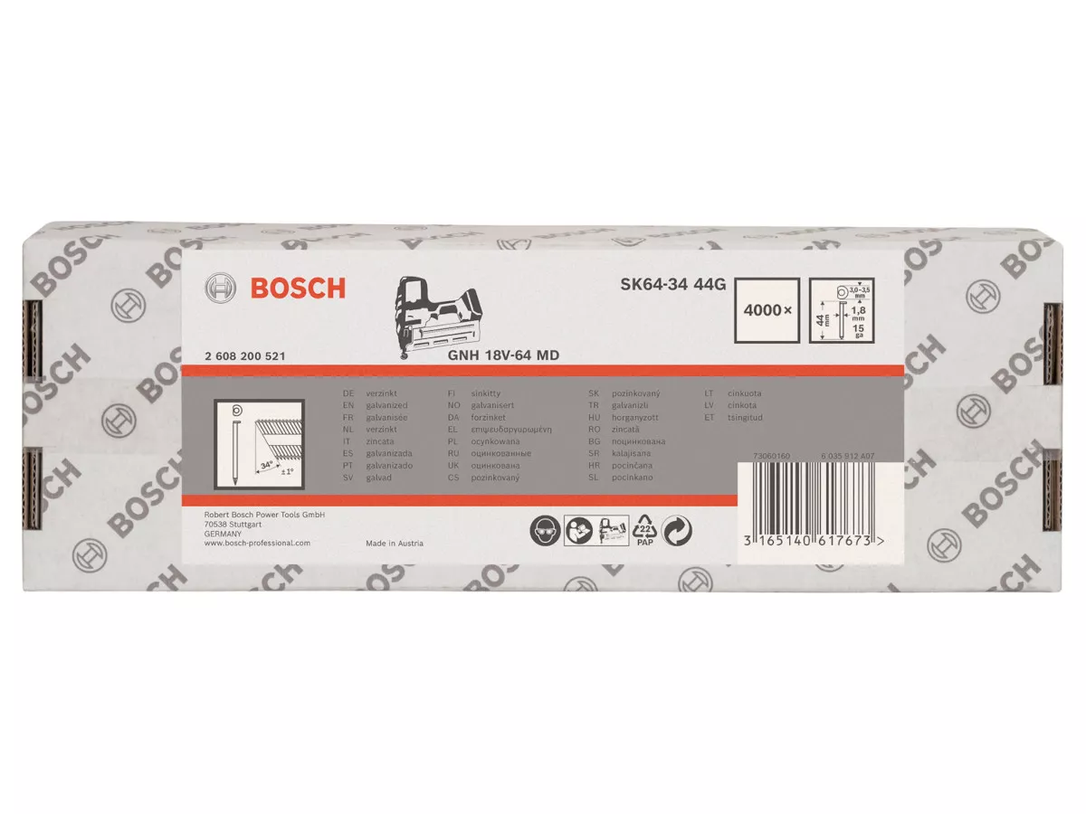 clous tête homme galvanisé 1,8mm SK64-34 44G 50G 57G 63G cloueur GNH18V ...