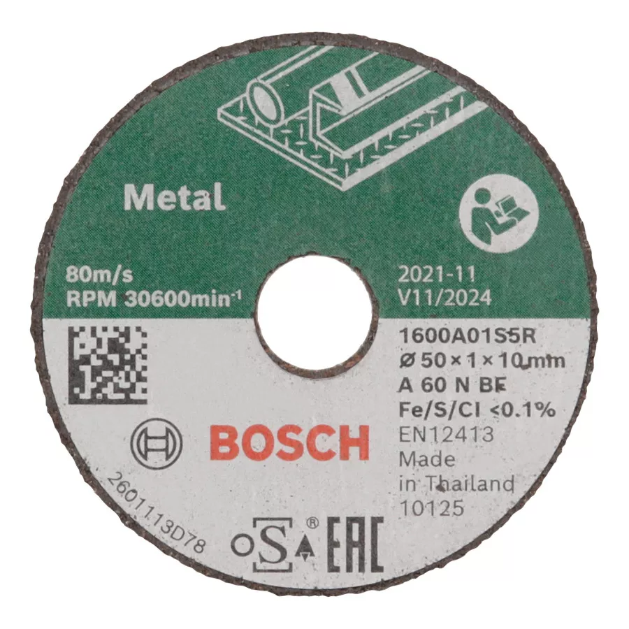 disque tronçonnage inox Ø50mm meuleuse Easy Cut&Grind Bosch 1600A01S5Y