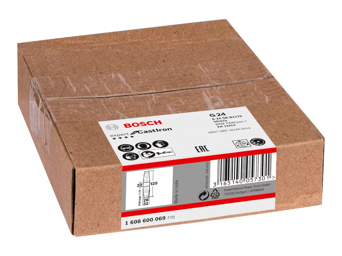 meule disque 125mm Expert Cast Iron Bosch meuleuse droite 1608600069