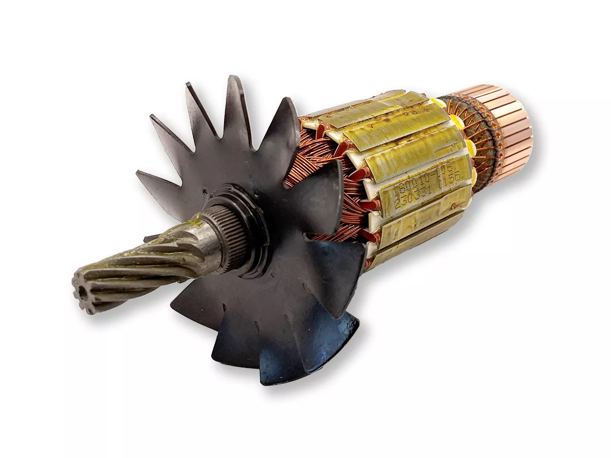 Induit rotor moteur scie onglets GCM10S Bosch pièce détachée