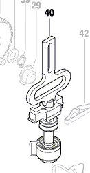 Tringle course porte-lame GST90BE GST90E GST18V-125B scie-sauteuse ...